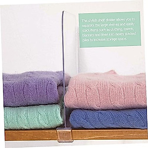 CAXUSD 2pcs Plastic Partitions Closet Shelf Abs Closet Dividers Plastic Wardrobe Dividers