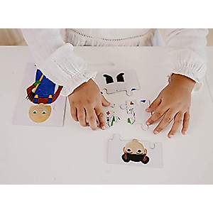 Kids for Culture: Career Kids: STEM Edition Puzzle-10 Puzzle Pack-40 Pieces. Interchangeable Heads and Body. STEM Education Ages-2-6