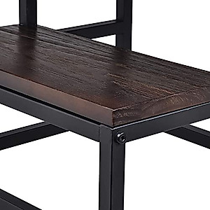 Step Stools for Bedside for Adults with 400lb Load Capacity -Assembly Required(Ebony)