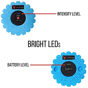 Victor Fitness Revive Roller (Blue) 3-Speed Vibrating Foam Massage Roller - High Intensity Vibration for Muscle Recovery, Trigger Points, Mobility, Sports Massage, Therapy