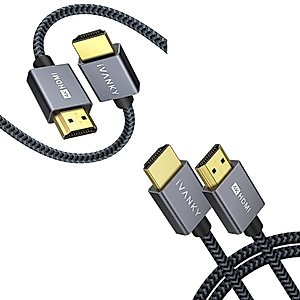 IVANKY 4K HDMI 2.0 Cable 6.6 ft + 10ft