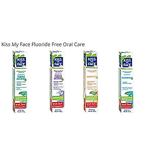 Kiss My Face Triple Action Gel Fluoride Free Toothpaste, 4.5 Ounce (Pack of 3)