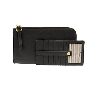 Joy Susan Black Karina Convertible Wristlet & Wallet
