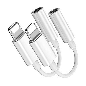 3.5 mm Headphone Jack Adapter for iPhone Lightning to Earphones Adapter Aux Cable, MFi Certified Aux Connector Accessories for iPhone 13/ 12 11/11 Pro/XR/XS Max/X/8/7