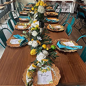 Plastic Reef Charger Plates Glossy Finish - Set of 6 - Thick and Reusable - Silver