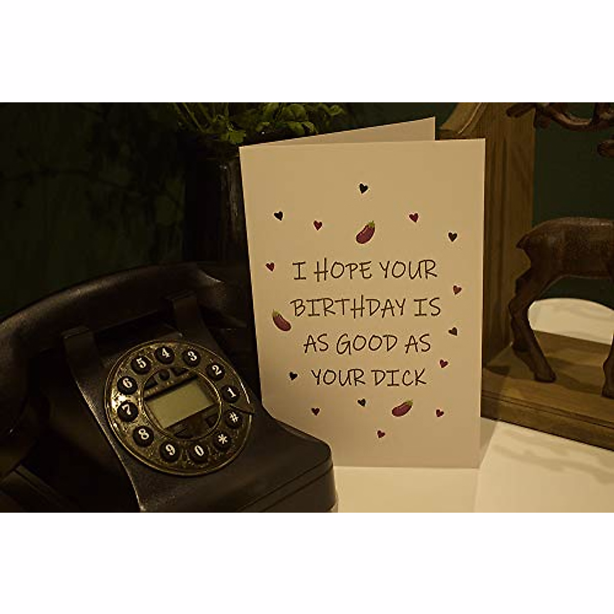 OJsensai Naughty Birthday Card for Husband, Funny Birthday Card for Boyfriend, Hilarious Card for Him, Humorous Card from Wife Girlfriend