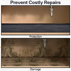 Under Sink Mat - Flexible & Strong Design Silicone Sink Liner Mat - Protectors for Kitchen & Bathroom - Thick Under Sink Drip Tray with Lip to Catch Water, Slip Resistant and Non-Adhesive - White