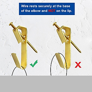 170Pcs Picture Hangers, Eivikin Picture Hanging Kit Holds 10-50lbs, Picture Hooks with Nails, On Dry Wall, Wooden Wall