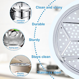 RNSXYAT 2Pcs Pressure Canner Rack, 11 Inch Pressure Cooker Canning Racks, Premium Canner Rack for Pressure Canner, Stainless Steel Pressure Canner Rack Compatible with Presto, All-American and More