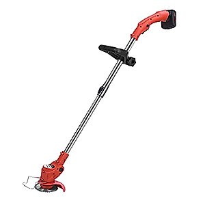 Portable Electric Cordless String Grass Trimmers,Handheld Lawn Edger Mini-Mower Height Adjustable Garden Brush Cutter Kit Rechargeable Battery and Charger Included