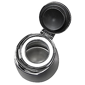 Isosteel 0.6 Litre 18/ 8 Stainless Steel Tableline Double-Walled Straight Shape Vacuum Pot with Flap Lid, Silver