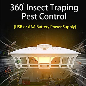 Flea Trap for Inside Your Home(2 Packs), Natural Flea Killer w/Warm & Purple LED Light, Flea Fighting Tool Kit for Flea Infestation