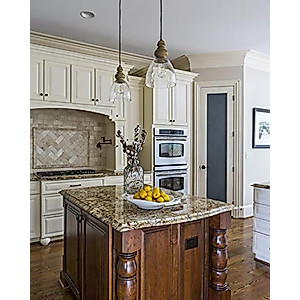 Feiss P1394DFW/DWZ Matrimonio Glass Pendant Lighting, Brown, 1-Light (6"Dia x 9"H) 60watts