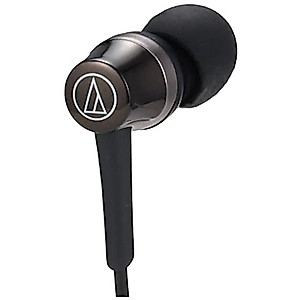 Audio-Technica ATH-CKR30iSBK SonicFuel In-Ear Headphones with In-Line Mic & Control, Black