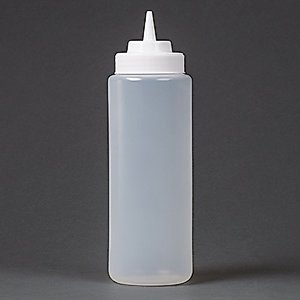 Winco Chocolatier's Wide Mouth Squeeze Bottles for Chocolate, 32 Ounce, 6 Pack