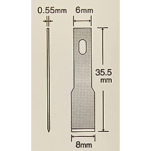 OLFA 8mm Chisel Art Knife Blade Set, 5 Blades (KB4-F/5) - Precision Hobby Craft Knife Replacement Chisel Blade Kit for Plastic, Wood, Film, Fits Most 8mm Art Knives