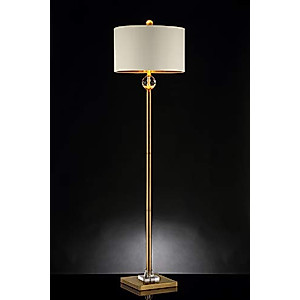 OK Lighting AZOK5161F 63.25" H Perspicio Floor Lamp, Brass