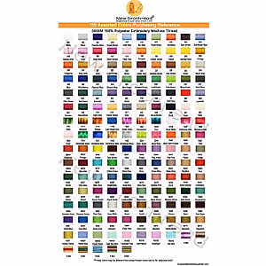 New brothread - Single Huge Spool 5000M Each Polyester Embroidery Machine Thread 40WT for Commercial and Domestic Machines - Beige