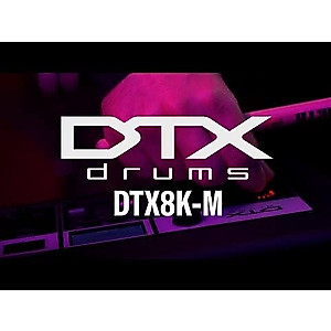 Yamaha DTX8K-M Electronic Drum Set w/Mesh Pads, Black Forest