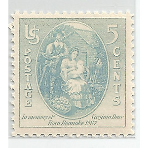 Postage Stamps U.S. Virginia Dare First Roanoke Va. Birth Sc.796 MNH