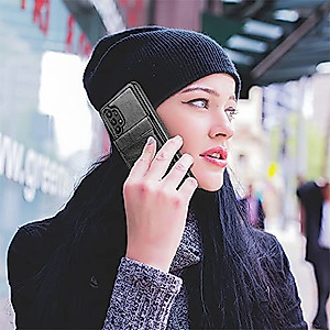 LakiBeibi Galaxy A32 5G Case, Dual Layer Lightweight Premium Leather Galaxy A32 5G Case Wallet with Card Holders Magnetic Lock Flip Protective Phone Case for Samsung Galaxy A32 5G (2021), Black