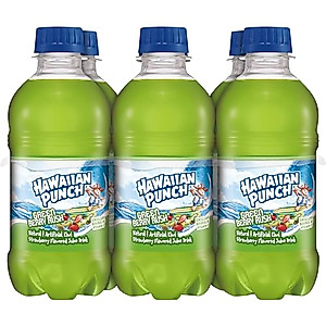 Hawaiian Punch Green Berry Rush Fruit Juice Drink, 10 Fl Oz Bottles, 24 Count (4 Packs Of 6), Ready-to-drink, On-the-go, Caffeine-free, Carbonation-free, Gluten-free, Excellent Source Of Vitamin C