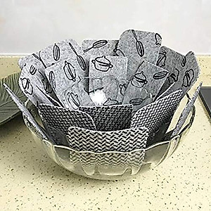 3Pcs Pot and Pan Protectors,3 Different Size Anti-Slip Pan Protectors for Stacking ，Use for Storing Pots, Pans, Frying Pans, Bowls or Other Cooking Utensils(11" × 11"/14" × 14"/15" × 15")