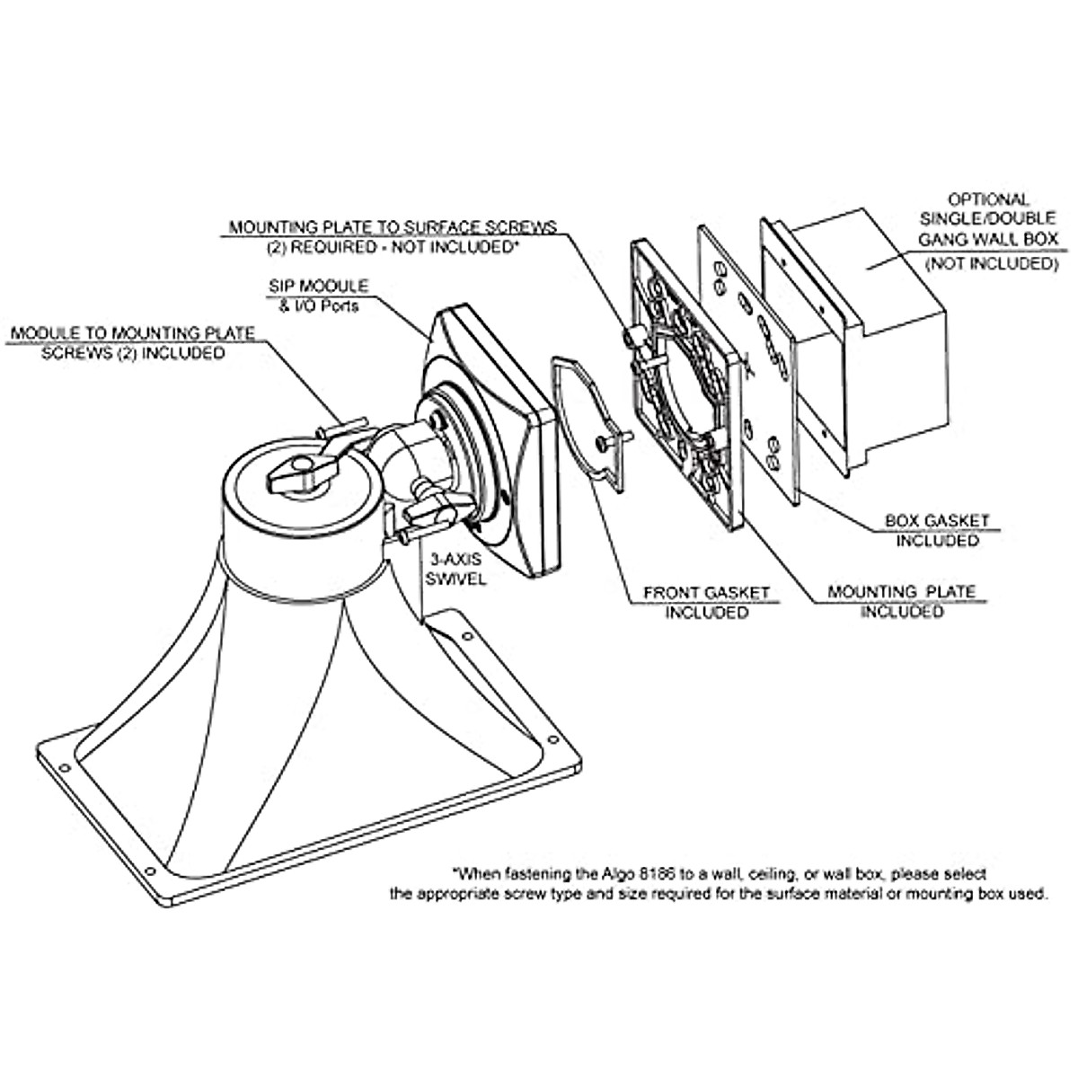Algo 8186 SIP Paging Speaker and IP Loud Ringer