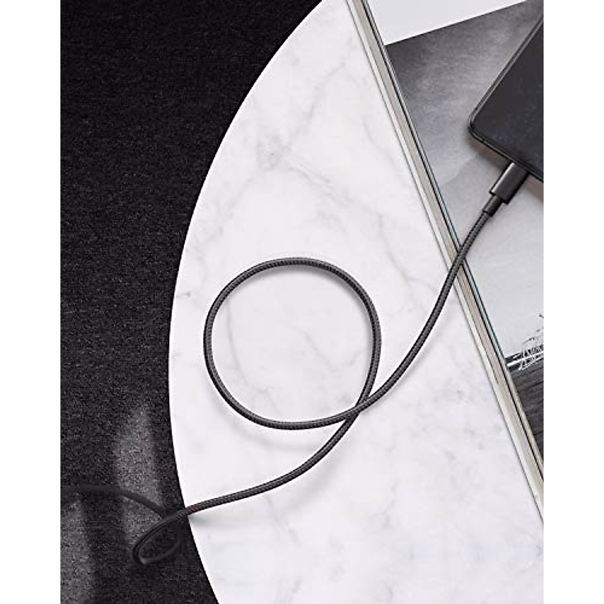 Anker New Nylon USB-C to Lightning Charging Cord for [6ft MFi Certified] for iPhone 13 13 Pro 12 Pro Max 12 11 X XS XR 8 Plus, AirPods Pro, Supports Power Delivery (Black)