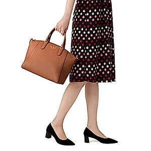 Kate Spade New York Parker Medium Leather Satchel Warm Gingerbread