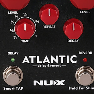 NUX NDR-5 NUX | Atlantic Delay & Reverb Pedal,Black