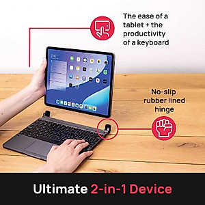 Brydge 12.9-Inch MAX Aluminum Bluetooth Keyboard for iPad Pro (Space Gray)