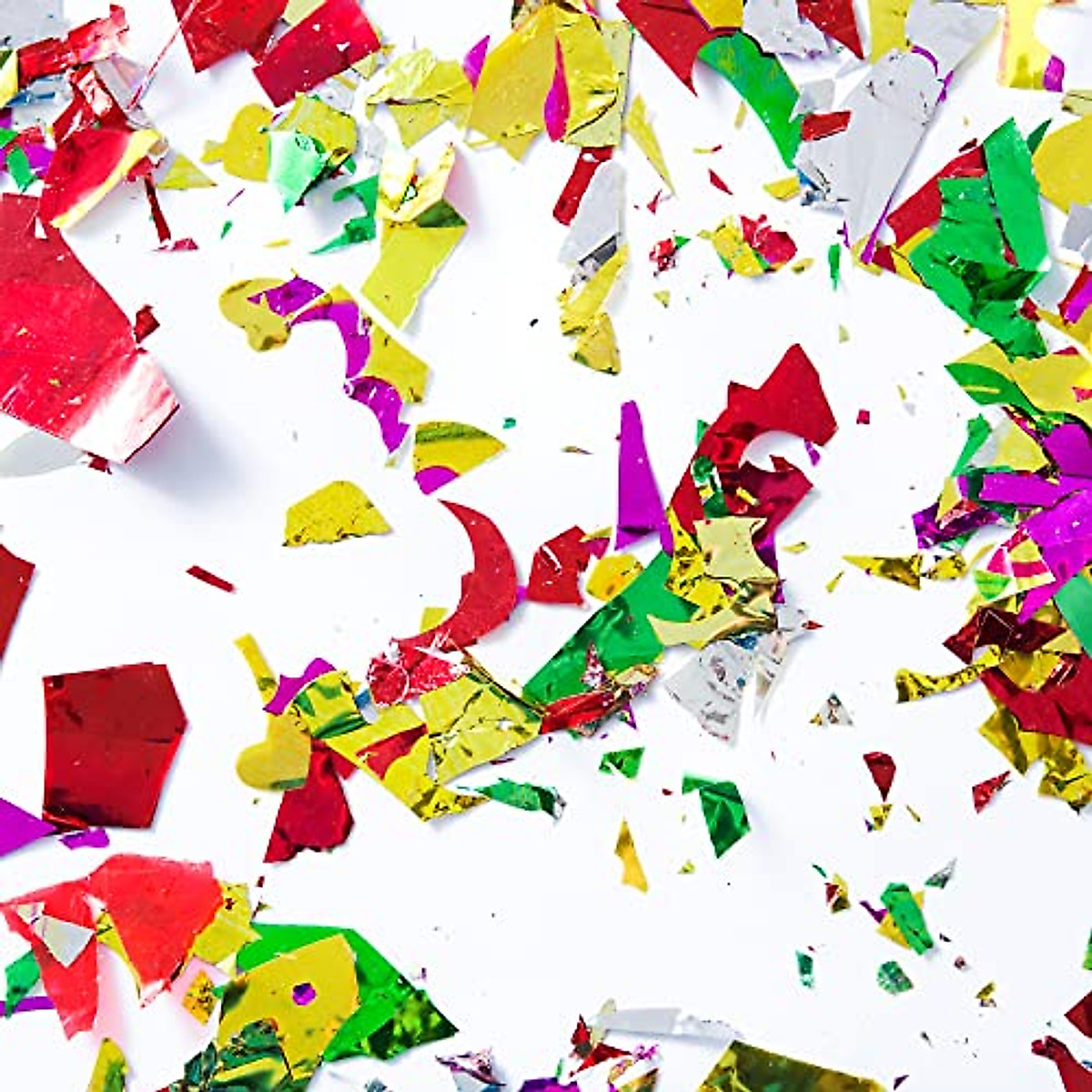 Sparkle Metallic Confetti - Jumbo Mylar Rainbow Foil Confetti Bag Perfect for New Years, Surprise Parties, Birthdays, Photo Shoots, Engagements & Weddings (300 Grams) by JPACO