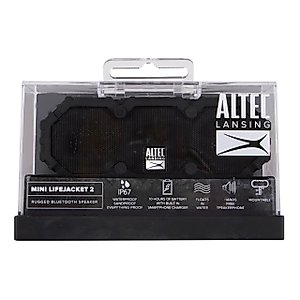 Altec Lansing Mini LifeJacket 2 - IP67 Waterproof Floating Bluetooth Speaker For Pool And Travel, Shockproof and Snowproof Portable Speaker for Outdoor, 30ft Range and 10 Hour Playtime