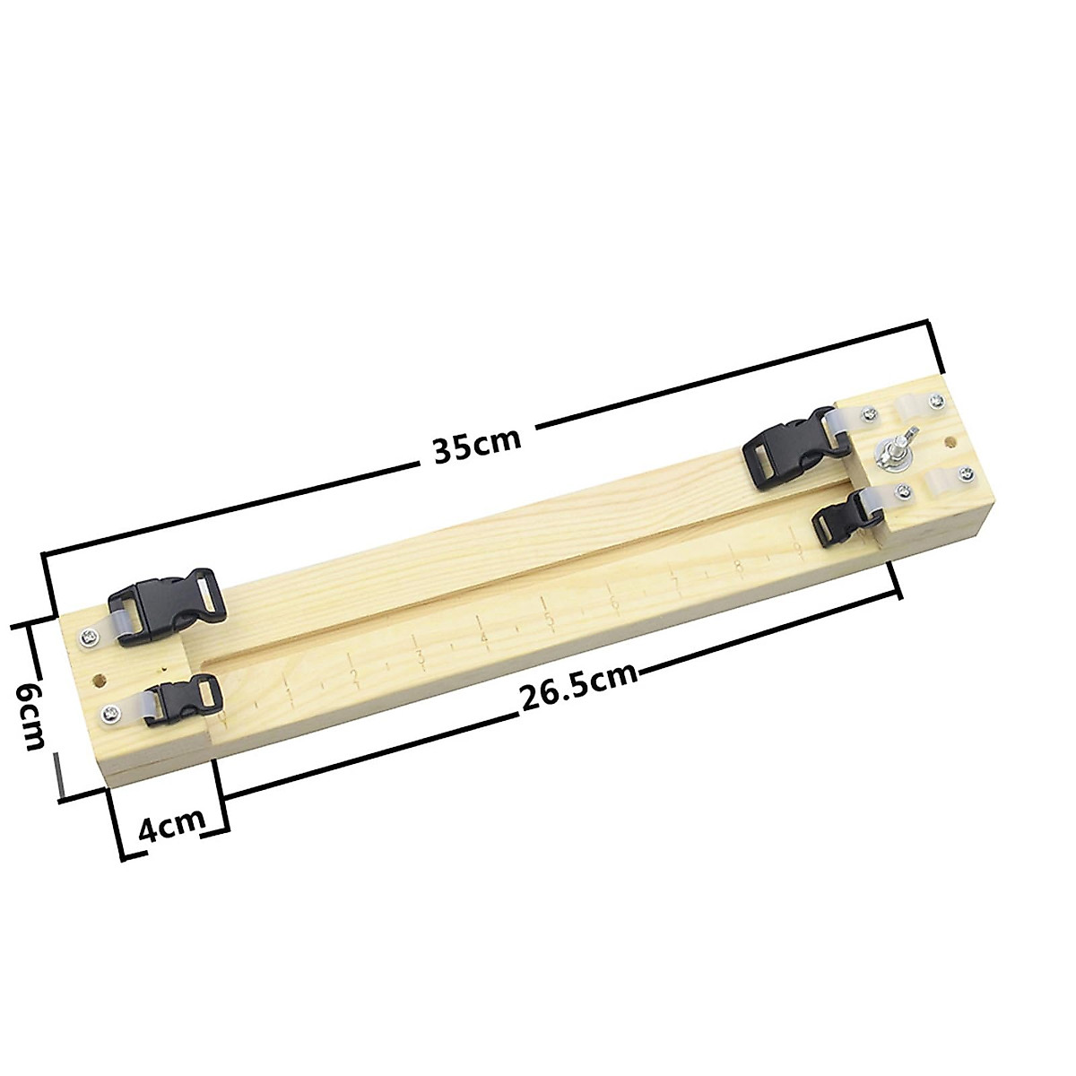 Wooden Paracord Jig Bracelet Maker Parachute Cord Wristband Knitting Tool (13.8 x 2.4 inch)