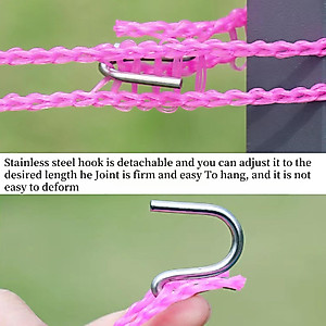 72Pcs Colorful Clothes pins, Springs Laundry ClothesPins, Plastic Air-Drying Sock Clips Closing Chip Snack Bags Clip - 2Pcs Clothes Line Outdoors 5m for Travel