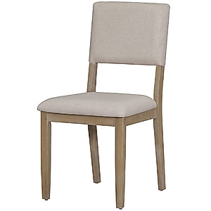 KoiHome 6-Piece Retro H-Shaped Support Design Dining, 4 Chairs with Soft Cushions Bench, Kitchen Table Set for Home/Restaurant Furniture (Natural Wood Wash)