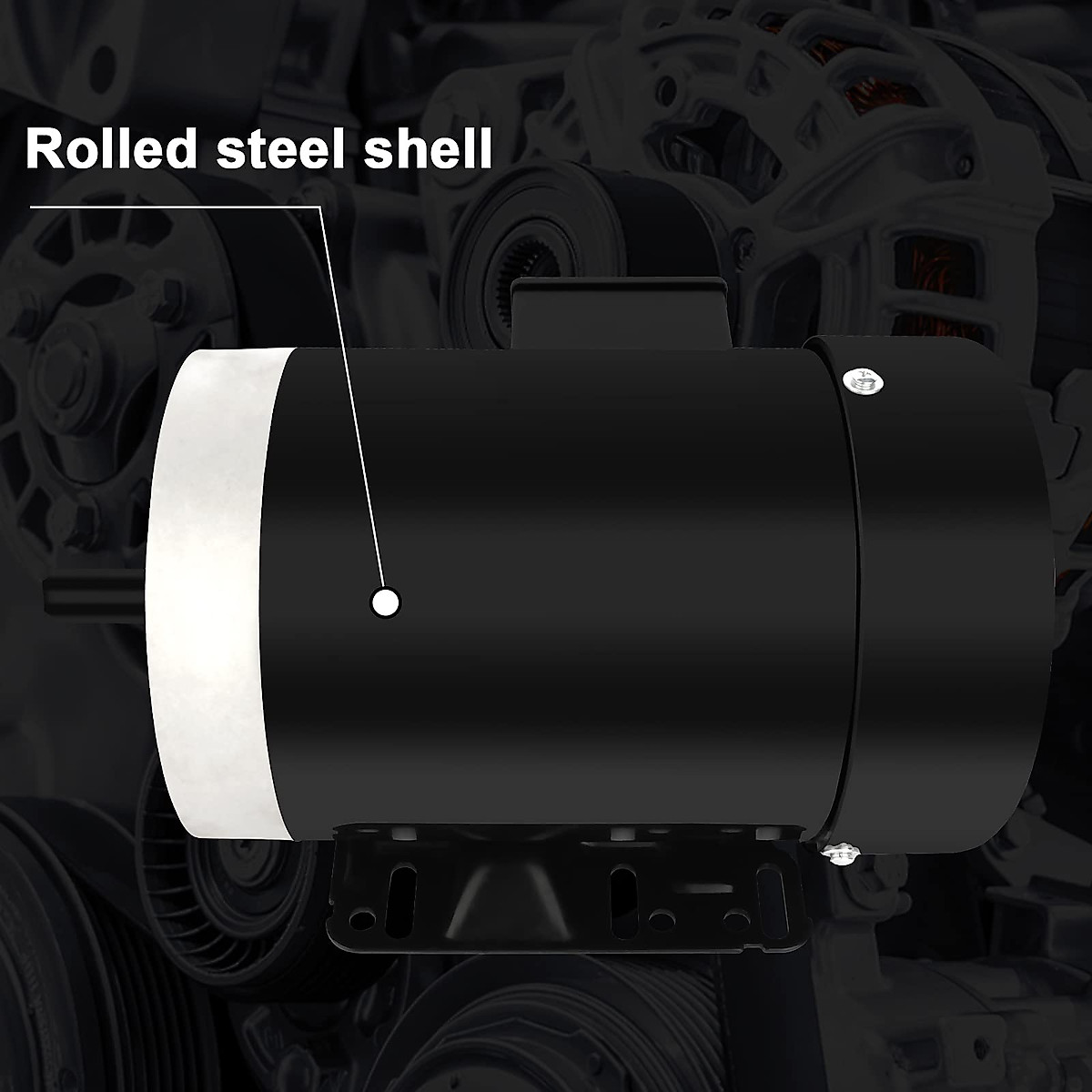 2HP Electric Motor 3450 RPM General Purpose Three Phase Motor 230V/460V 56C Frame 5/8" Shaft Diameter CW/CCW Rolled Steel Shell 60 HZ TEFC