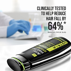 Ustraa Anti Hair Fall Shampoo with Apple Cider Vinegar - Prevents Hair Fall, Strengthens Weak & Falling Hair and Adds Shine & Lusture to Hair - Sulphate & Paraben Free - 6.76 oz