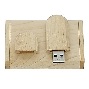 10PCS Maple Wood 2.0/3.0 USB Flash Drive with Wooden Box (3.0/64GB)