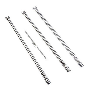 GasSaf Burner Tube Replacement for Weber 7508 Genesis Silver B & C, Genesis Gold B & C, Spirit 700 E-310 E-320, Weber 900 and Other Models, Stainless Steel Gas Grill Burner Tube Kit