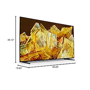 Sony XR55X90L 55 Inch 4K BRAVIA XR Full Array LED Smart Google TV with a 5S-4KHD2-2.5M V-Series 2.5m Premium 4K HDR HDMI Braided Cable (2023)(USED)