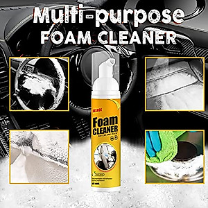 Car Magic Foam Cleaner, Foam Cleaner for Car, Foam Cleaner All Purpose, Multi-Purpose Foam Cleaner, Powerful Stain Removal Kit (30ml, 3pcs)