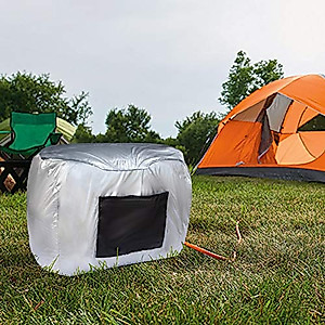 Waterproof Generator Cover Inverter Generator Storage Cover for Most Universal Generator 1000-2500 Watt (L24.5" x W13" x H18.5", Silver)