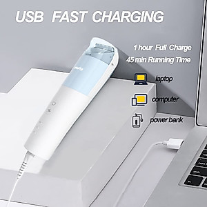 OPENBEAUTY Electric Hair Clipper for Men Kids Baby,Light Vacuum Hair Trimmer with Automatic Hair Suction,Waterproof Rechargeable Cordless Haircut Machine Toddler Professional Haircut Kit