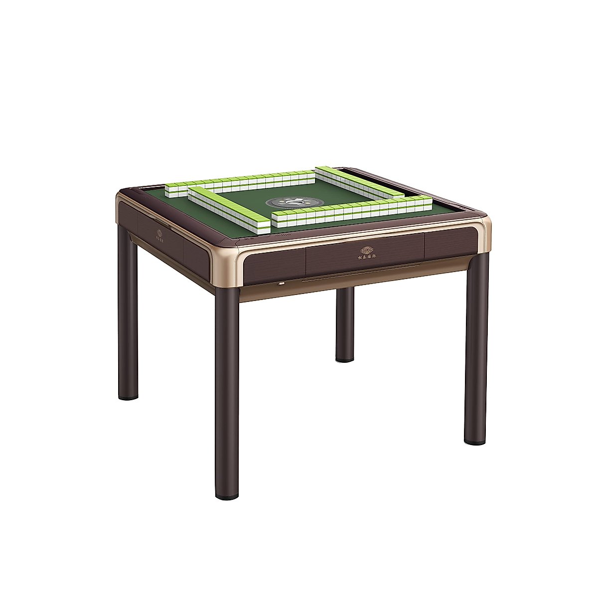 usamjtable Automatic Mahjong Table4-Legs Dining Table Style with 44mmTiles Hard Tabletop Cover Included