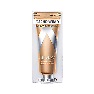 Almay Velvet Foil Cream Shadow, Golden Vibes, 0.36 fl. oz., metallic eyeshadow