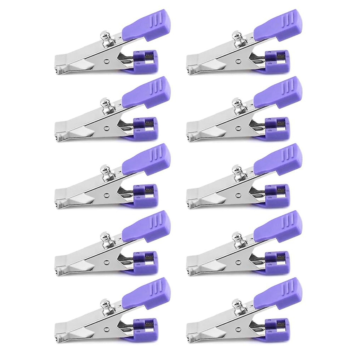 Luejnbogty Veterinary Electrode Clip, 10 Pack Universal Accurate EKG/ECG Limb Clip Multi-Function Clamp Adapters