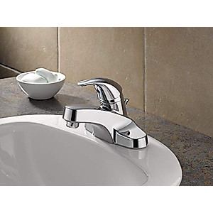 Peerless Centerset Bathroom Faucet Chrome, Bathroom Sink Faucet, Single Handle, Drain Assembly, Chrome P136LF