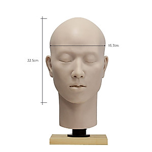 SFXKOREA SFX.Silicone Dummy Head (Man 1), Medical Research and Testing, Medical Demonstration, Medical Training, Hairdressing Training, Display Manequin
